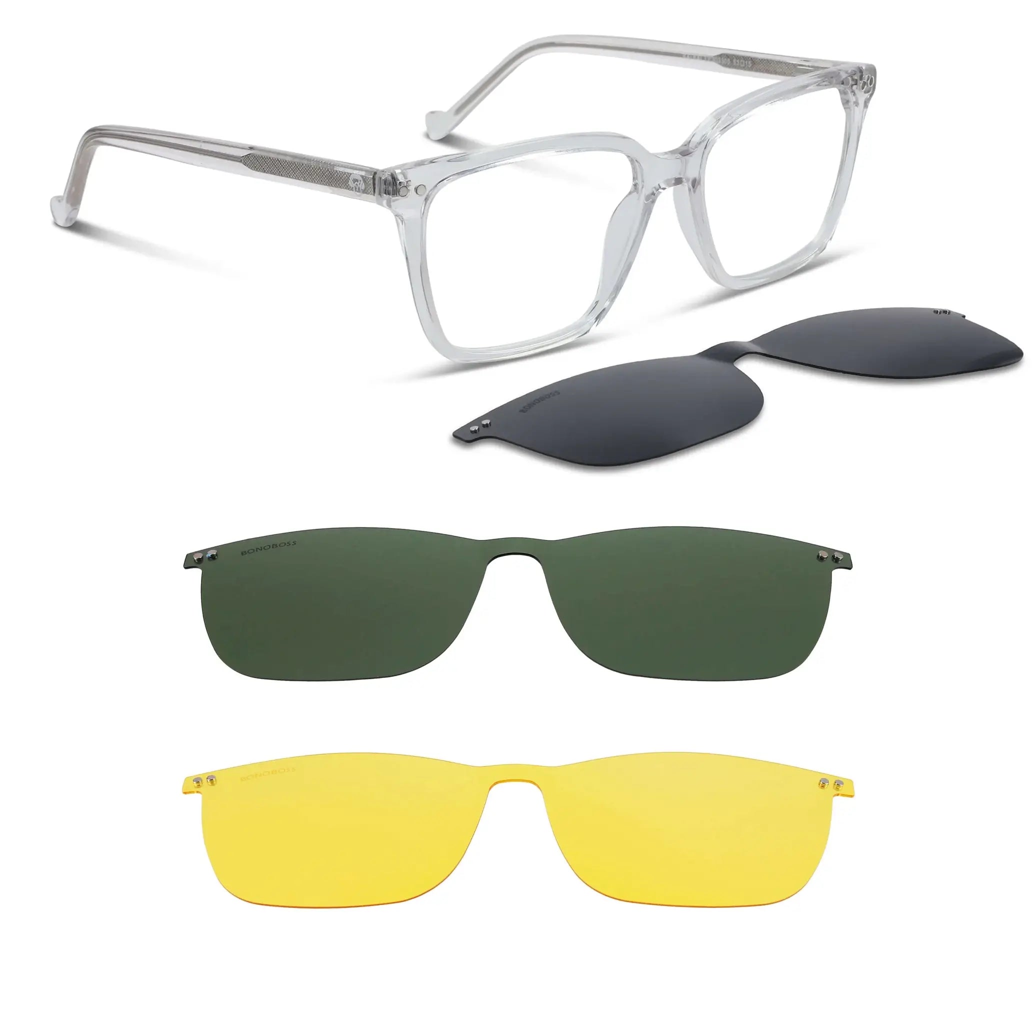 Kai Kai Lentes Ópticos Clip Para Sol Polarizado de Hombre y Mujer ...